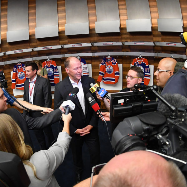 GALLERY: Oilers dressing room tour | Rogers Place