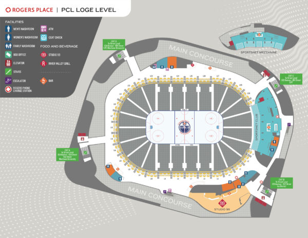Concourse Maps | Rogers Place