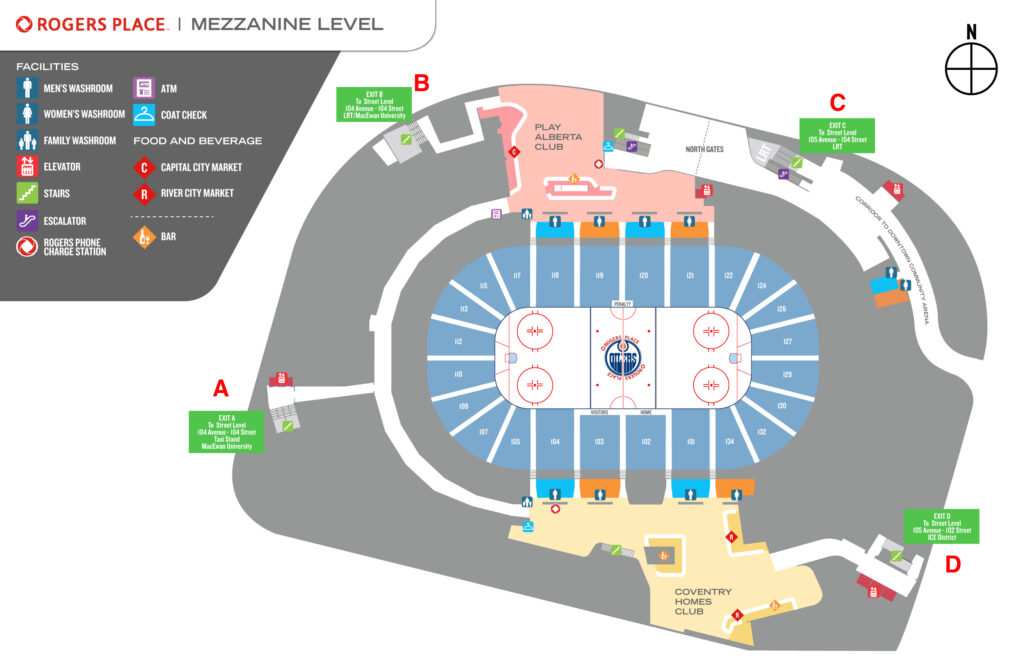 Concourse Maps | Rogers Place