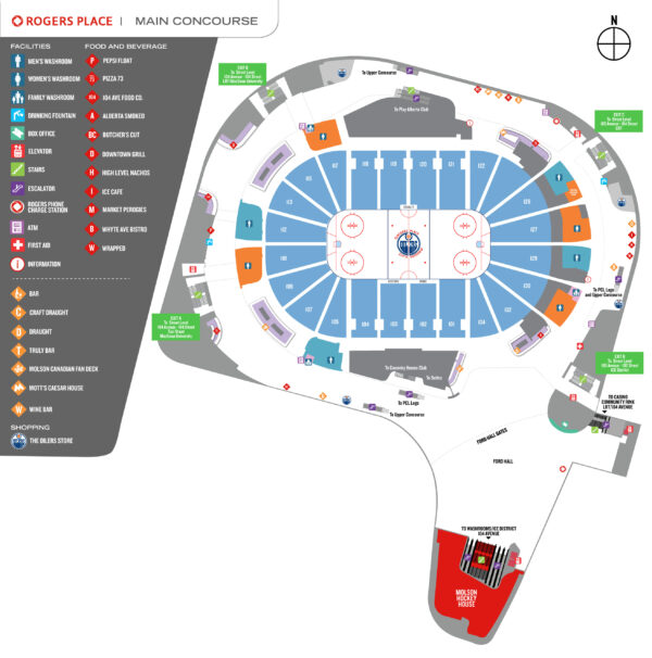 Concourse Maps | Rogers Place