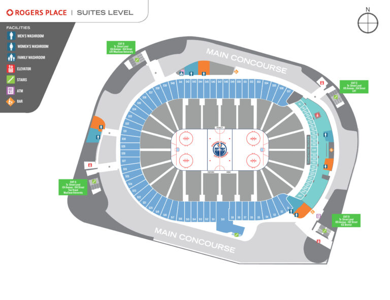 Concourse Maps | Rogers Place