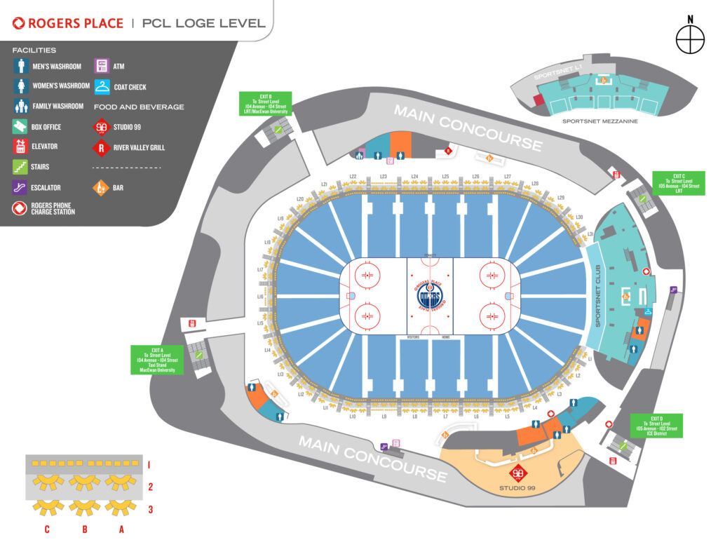 Concourse Maps | Rogers Place