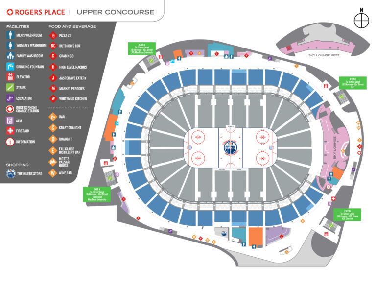 Concourse Maps | Rogers Place